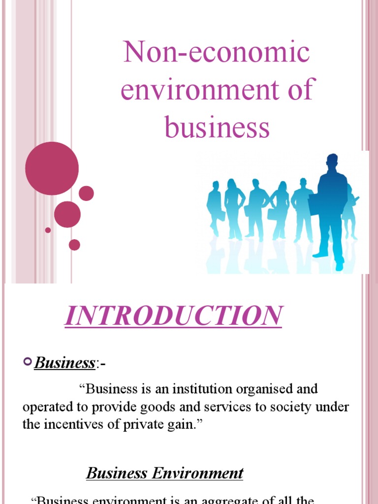 Non-Economic Environment of Business | PDF | Trade Union | Pollution
