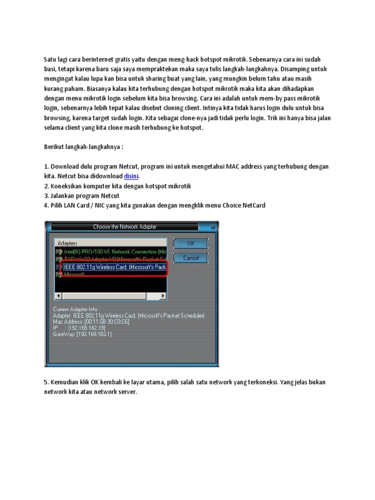 Hacking Login Mikrotik | PDF
