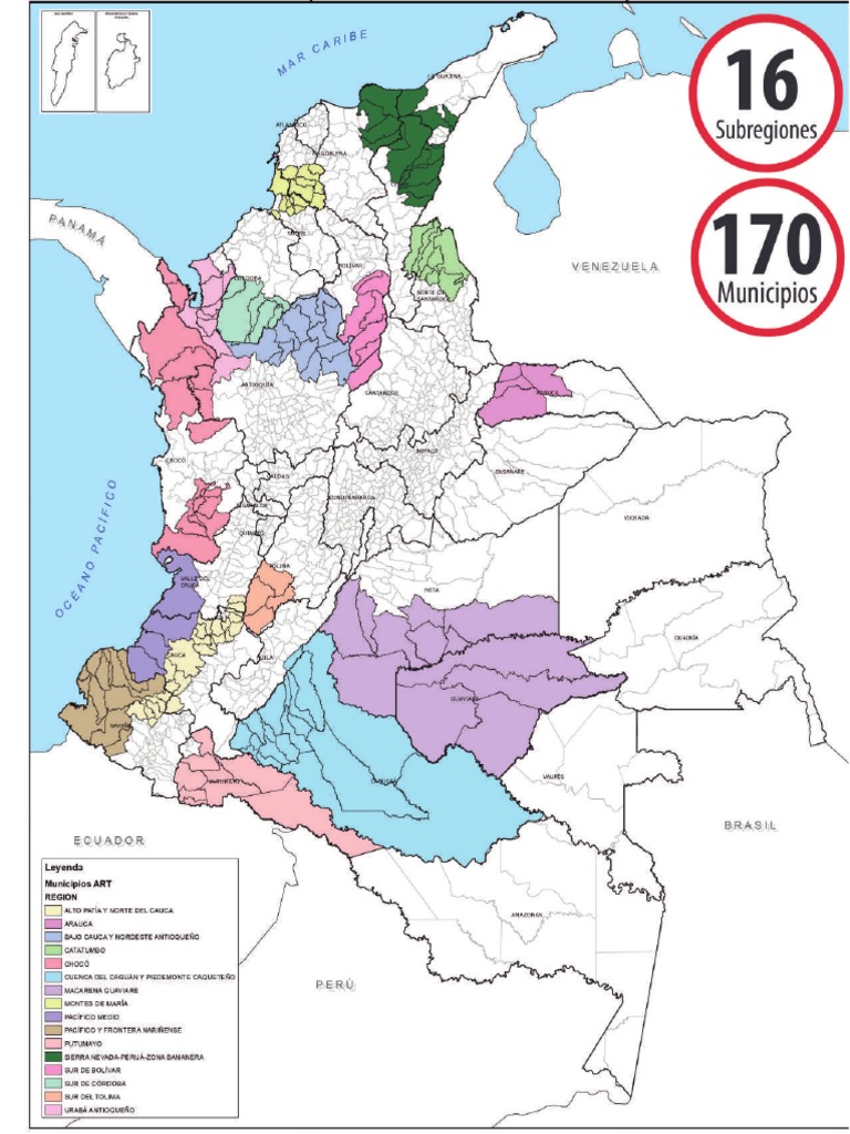 PDET Municipios Mapa | PDF