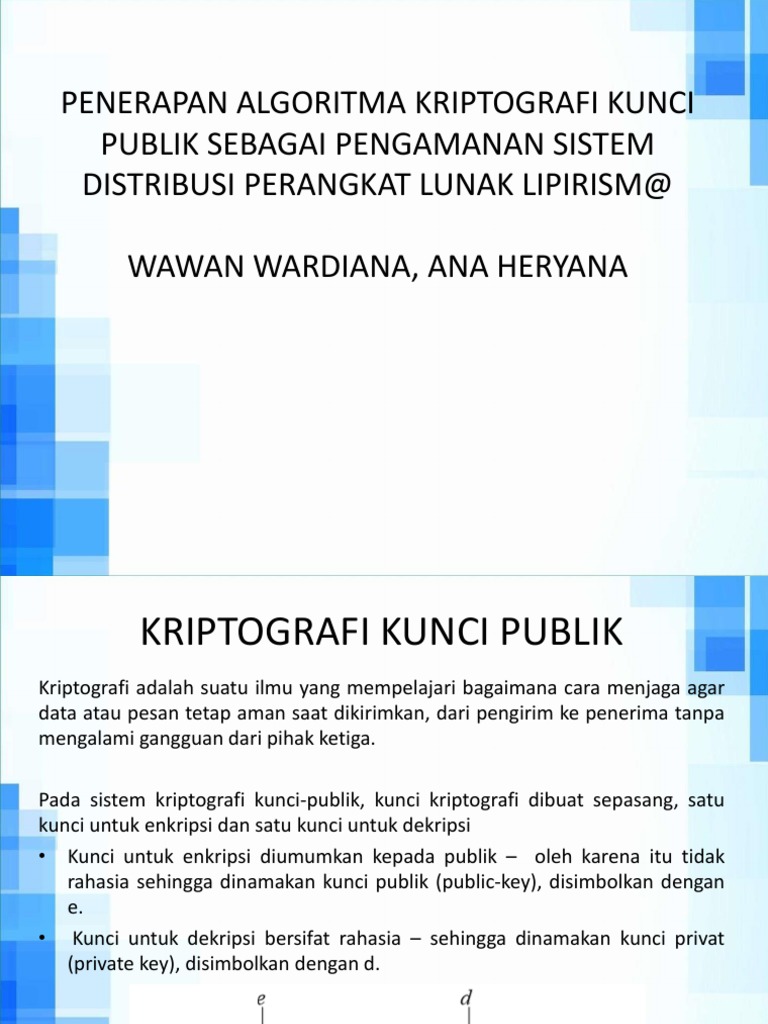 Kriptografi Kunci Publik | PDF