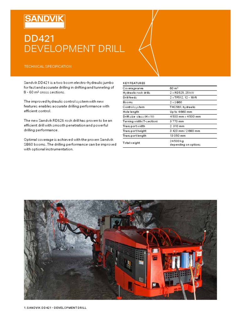 Jumbo Dd421 | PDF | Truck | Drill