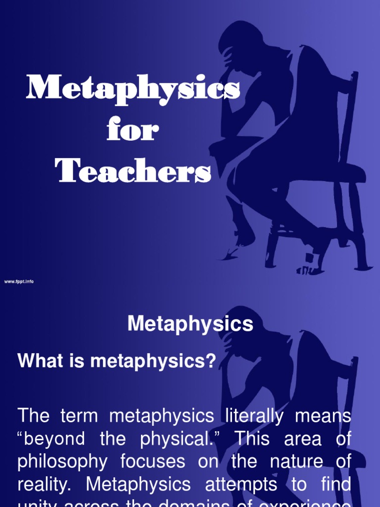 Metaphysics and Its Educational Impact | PDF | Pragmatism | Metaphysics
