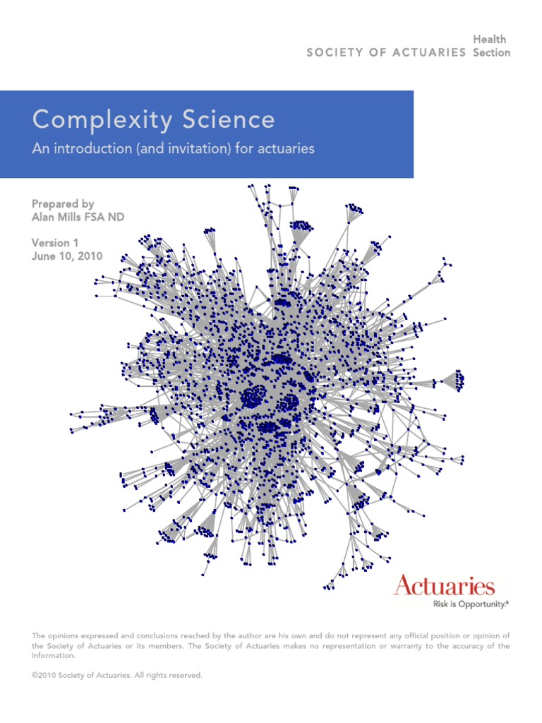 Complexity Science 2010 PDF | PDF | Chaos Theory | System