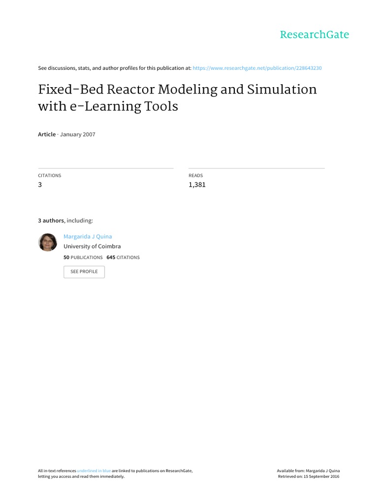 Packed Bed Simulation and Design | PDF | Chemical Reactor | Fluid Dynamics