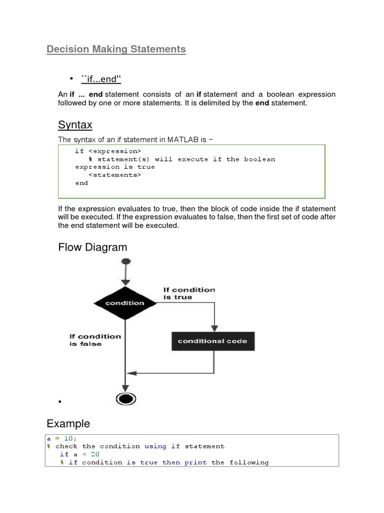 Syntax: - ''If... End'' | Download Free PDF | Control Flow | Boolean Data Type