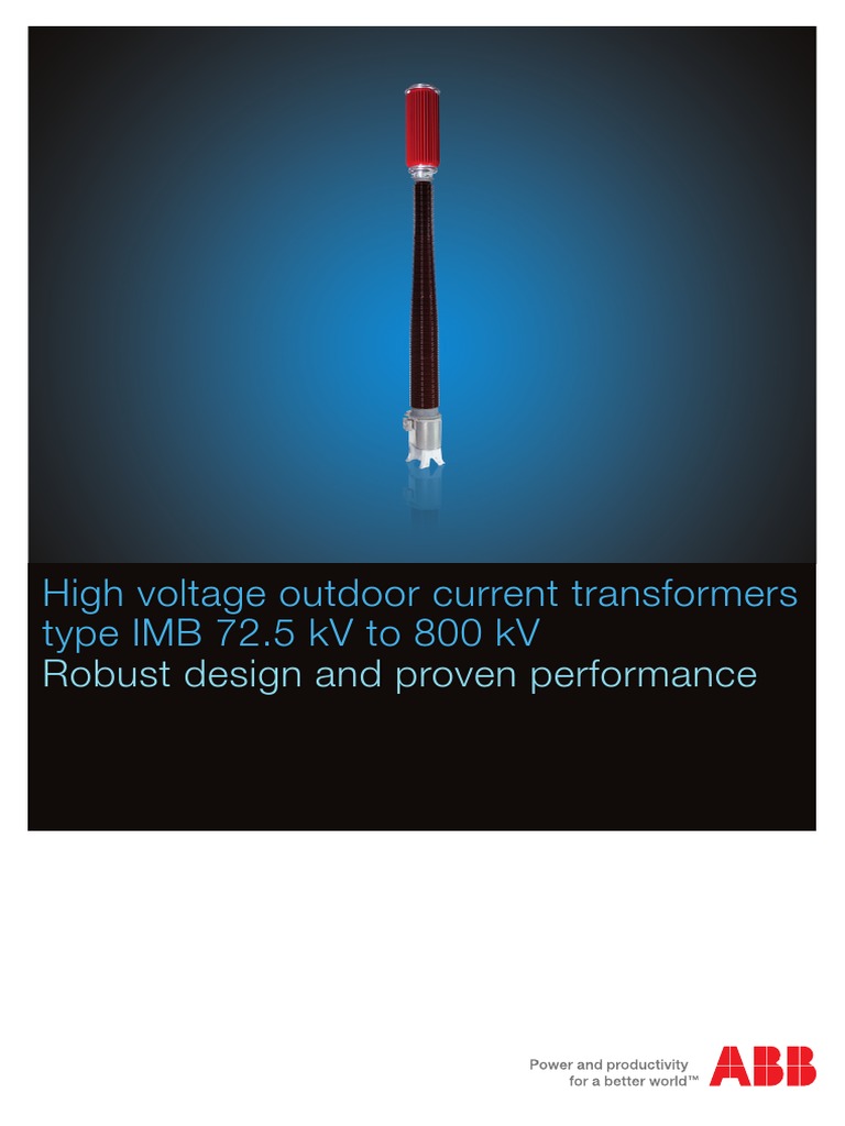CT IMB Brochure PDF | PDF | Transformer | Insulator (Electricity)