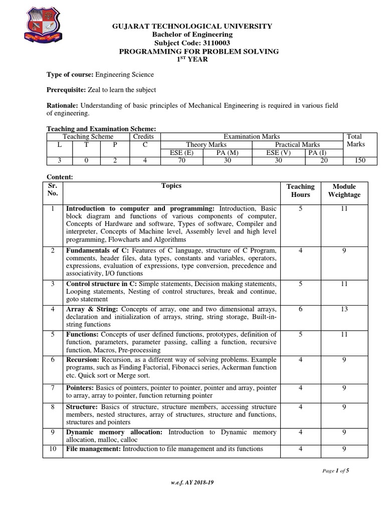 MIT Civil Engineering Notes 1st Year | PDF | C (Programming Language ...
