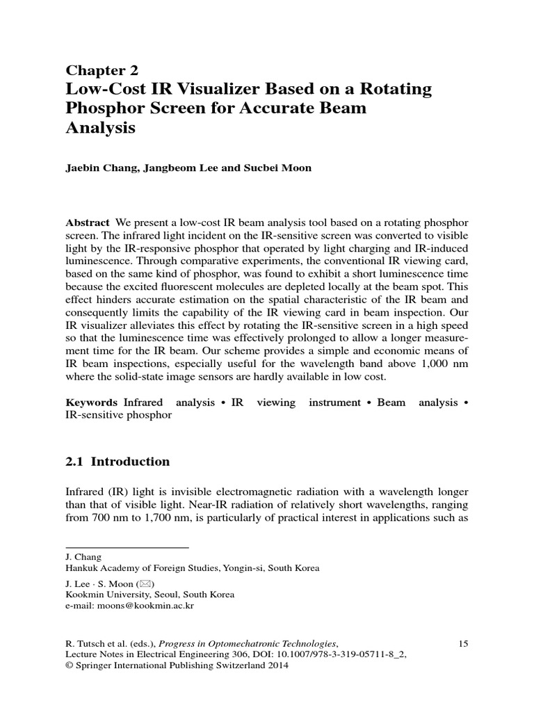 Low-Cost IR Visualizer | PDF | Infrared | Fluorescence