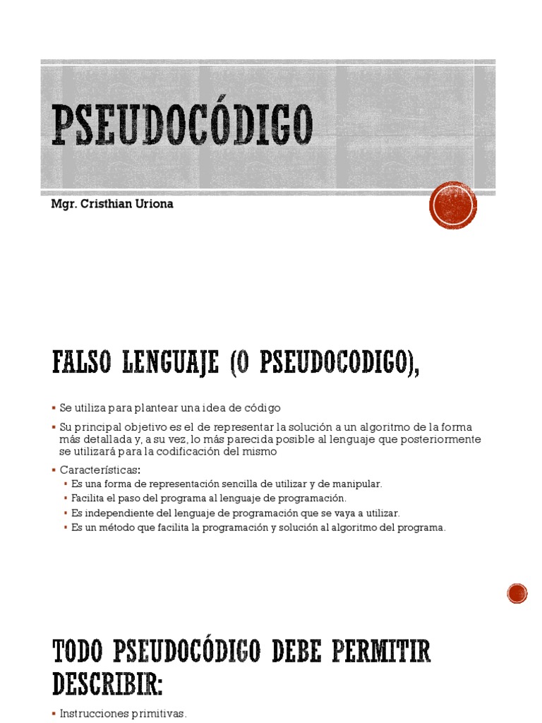 Pseudocódigo PDF | PDF | Lenguaje de programación | Programación de ...