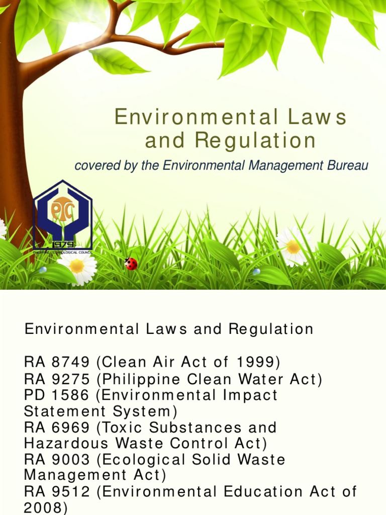 Philippine Environmental Laws Overview | PDF | Environmental Impact ...