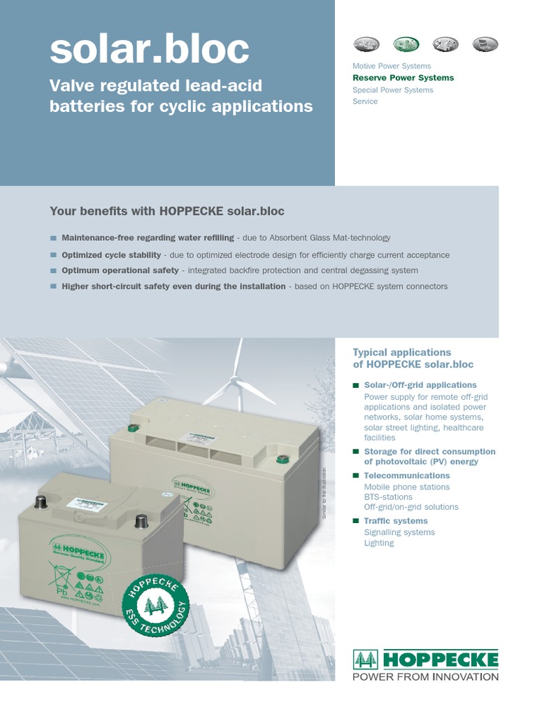 Solar Bloc Datasheet | PDF | Off The Grid | Photovoltaics