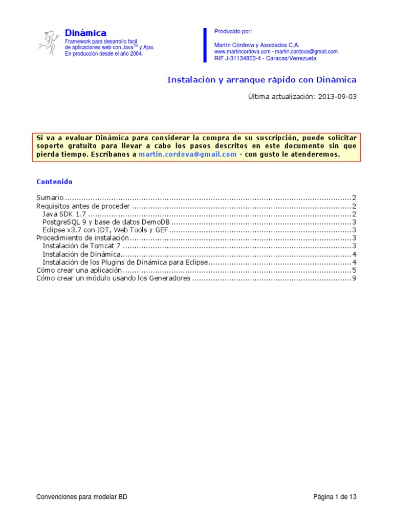 DinamicaQuickStart DINAMICA 2016 PDF | PDF | Eclipse (software) | Java (lenguaje de programación)