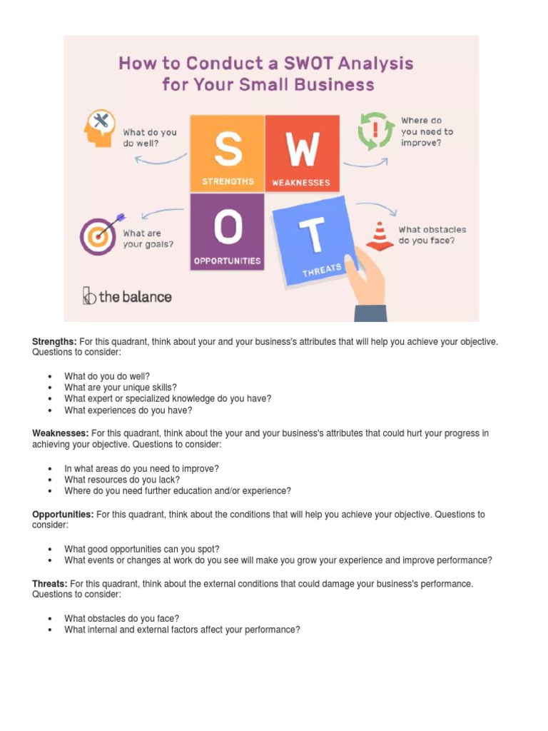 Swot Guide | PDF