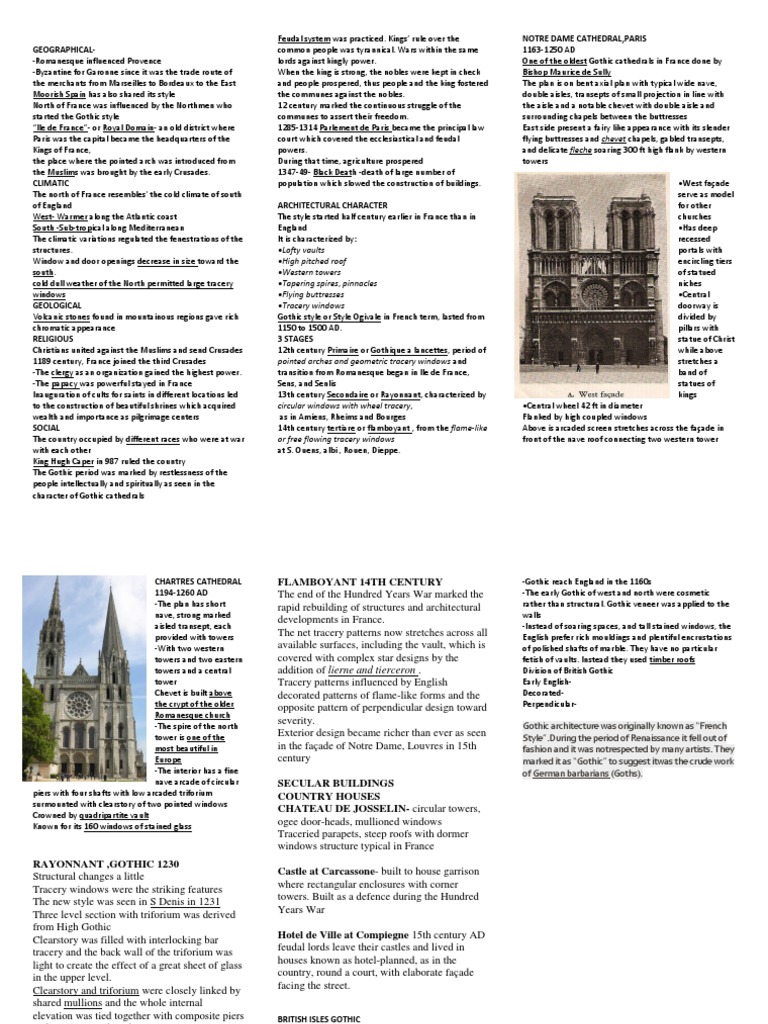 Geographical-Notre Dame Cathedral, Paris | PDF | Gothic Architecture ...