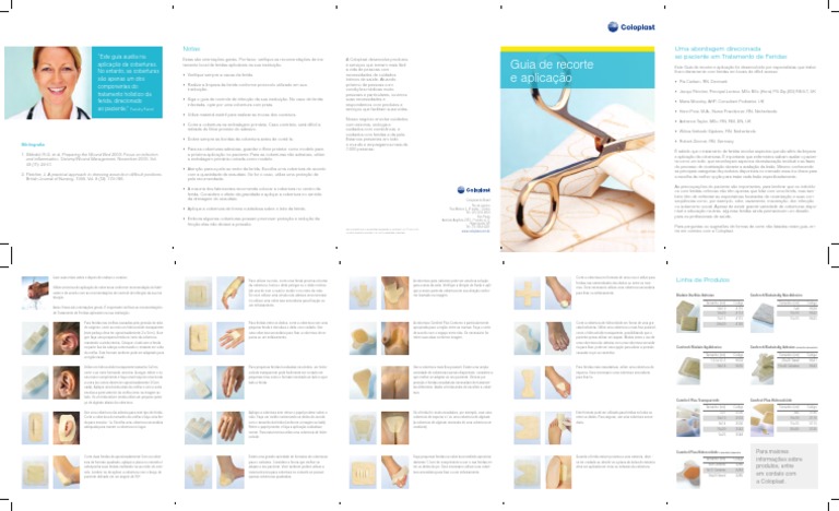 Guia de Recorte e Aplicação COLOPLAST | PDF | Oxigênio | Natureza
