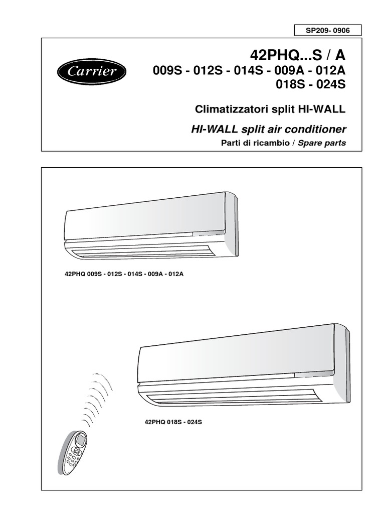 Carrier Split AC Parts Catalog | PDF | Manufactured Goods | Computing ...