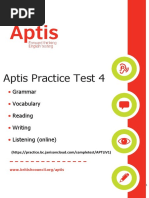 APTIS Advanced Practice Test Answers | PDF