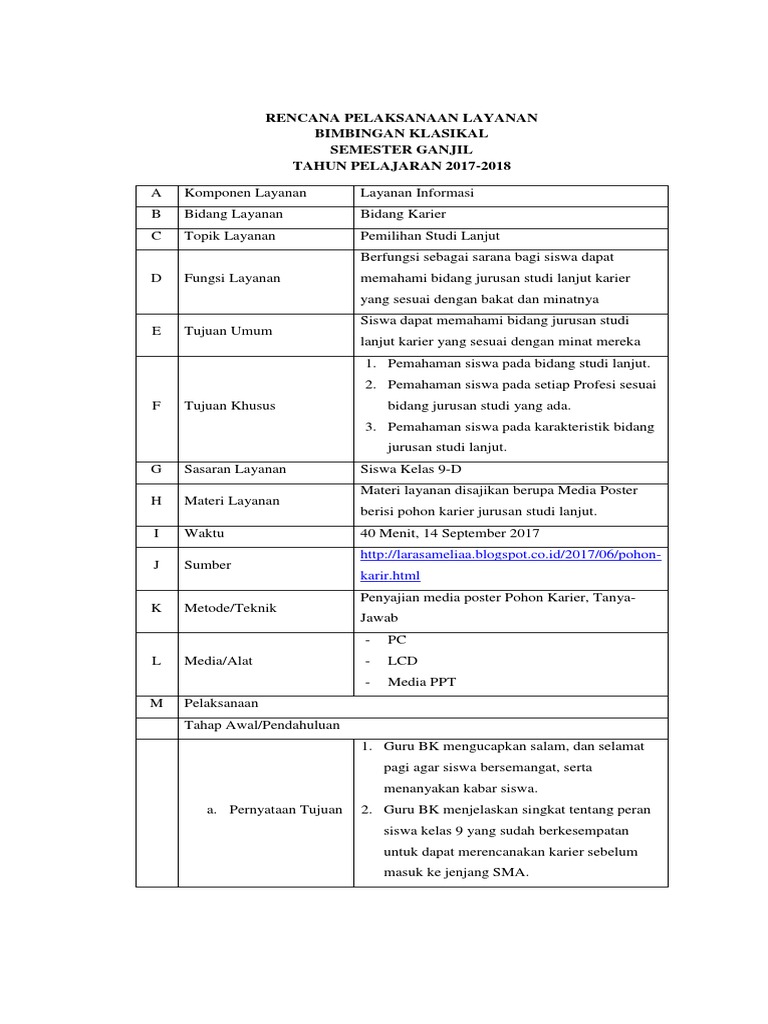 RPL Materi BK Karir Pohon Karier | PDF
