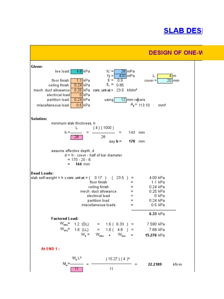 Design of Slab | PDF | Column | Architectural Design
