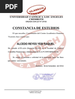 Constancia de Estudios Uap | PDF