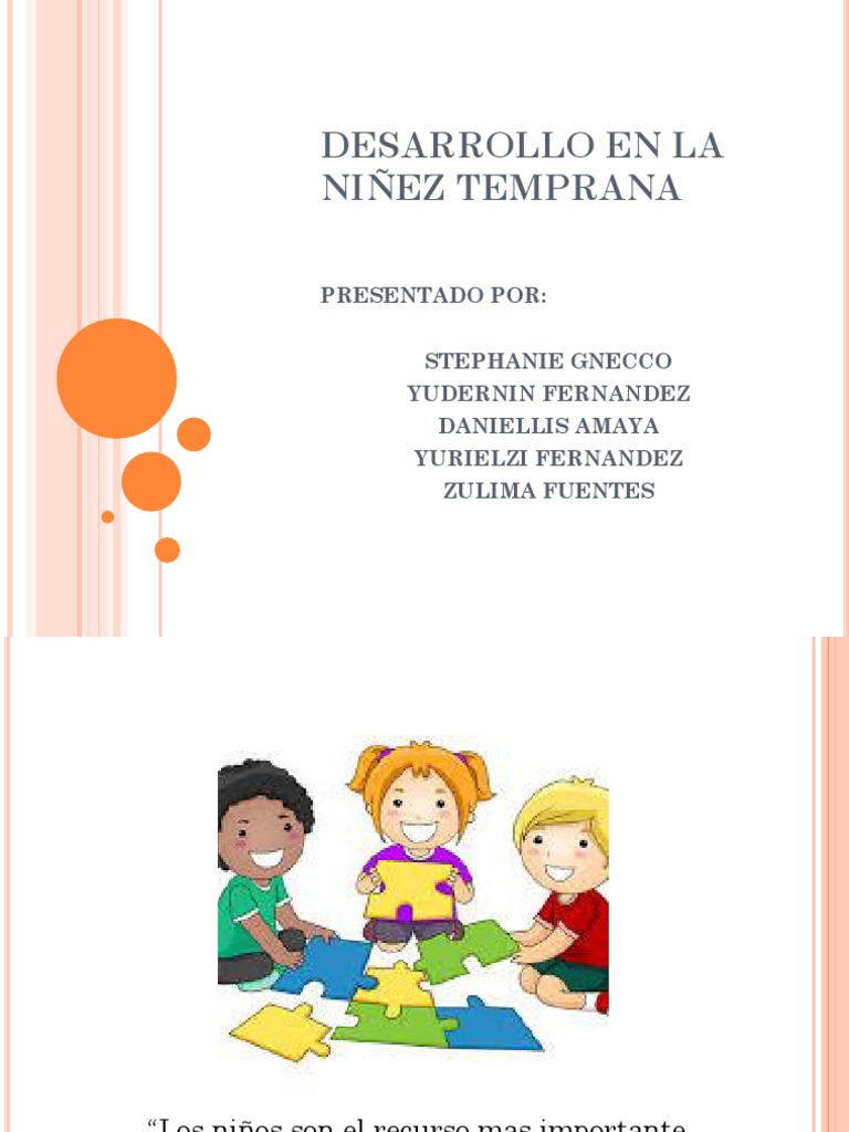 Desarrollo en La Niñez Temprana | PDF | Hemisferio cerebral | Cerebro