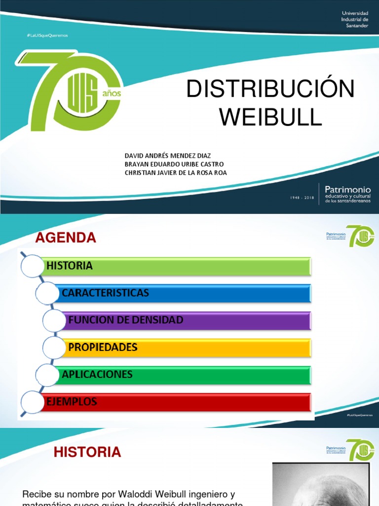 Distribución Weibull: Teoría y Ejemplos | PDF | Distribución de ...