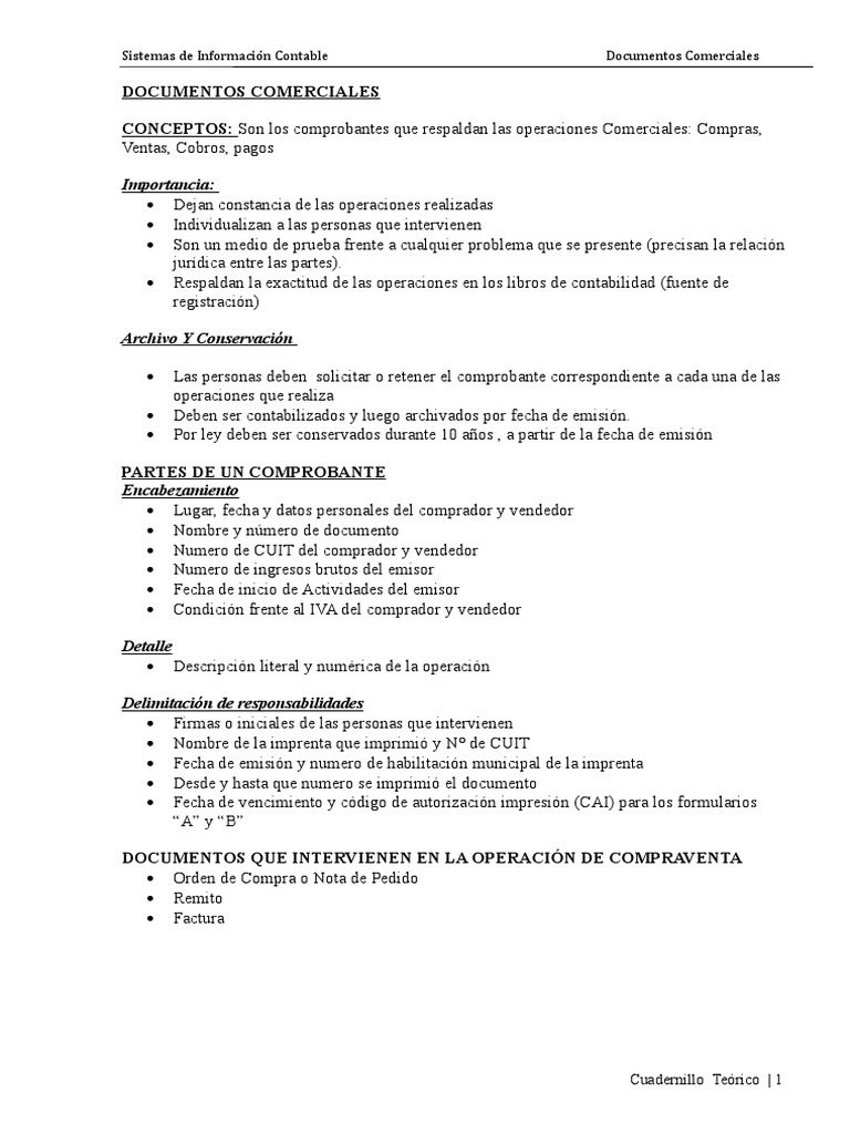 02 Documentos Comerciales | PDF | Cheque | Tarjeta de crédito