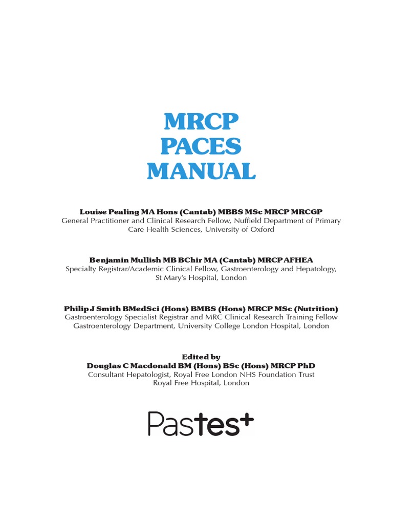 MRCP Paces Manual | PDF | Thumb | Elbow