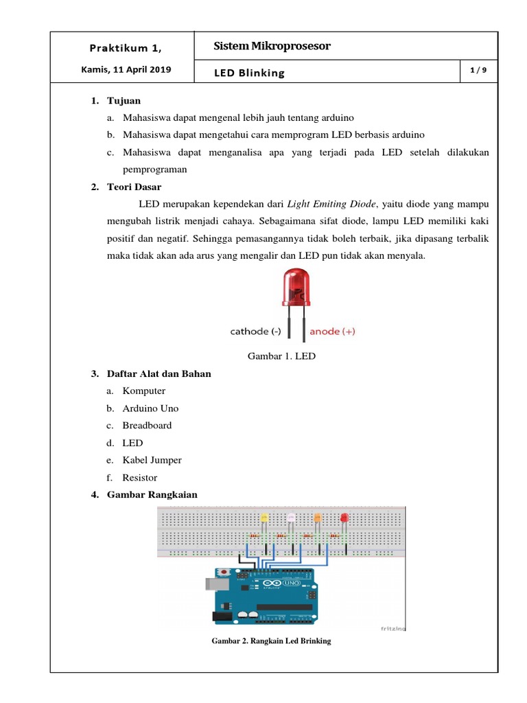Laporan 1 LED Blink | PDF