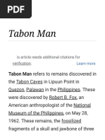 Tabon Man | PDF | Stone Age