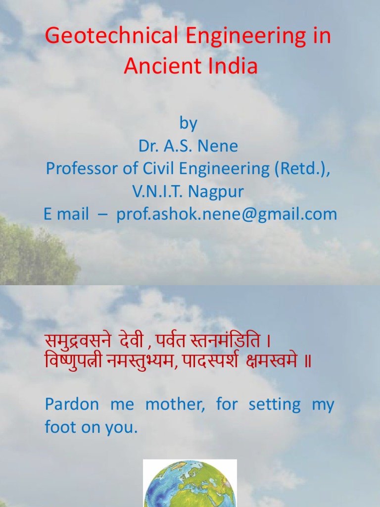 Geotechnical Engineering in Ancient India | PDF | Taste | Geotechnical ...