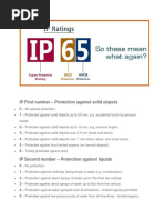 IP-Classification of Ingress Protection | PDF | Engineering ...