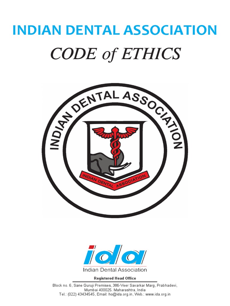 Code of Ehtics Guidelines | PDF | Dentist | Dentistry