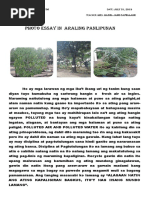 Photo Essay - Tagalog | PDF