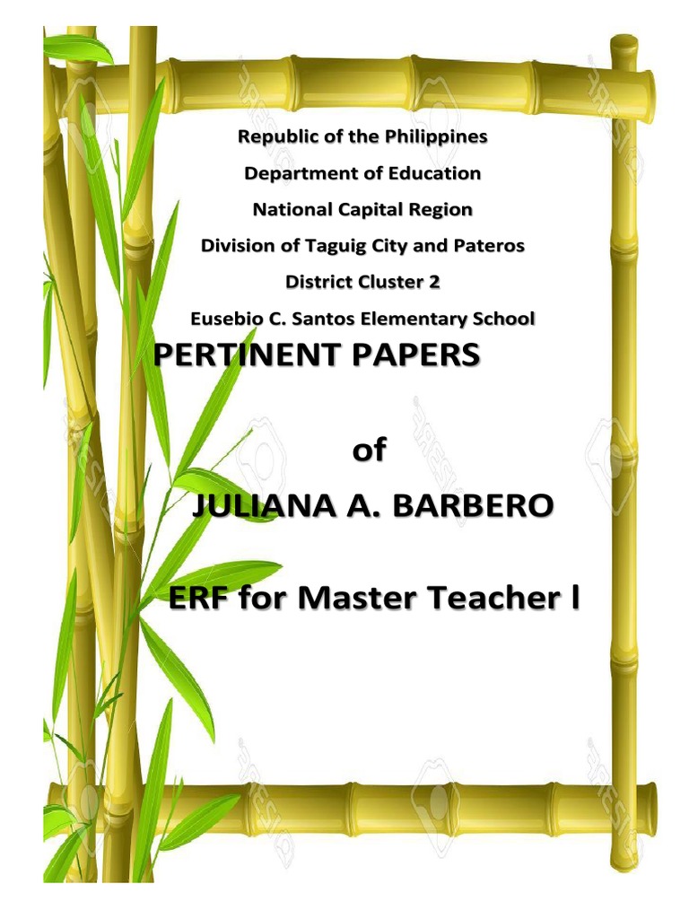 Pertinent Paper Cover | PDF
