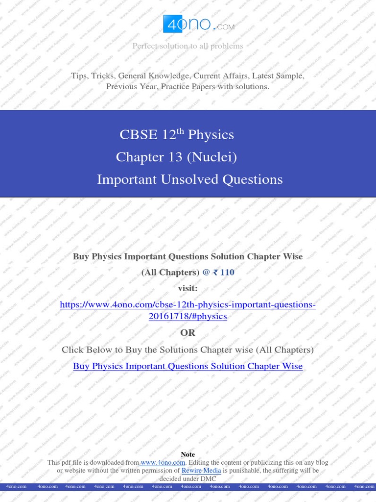 A Comprehensive Collection of Physics Resources for CBSE Class 12 ...