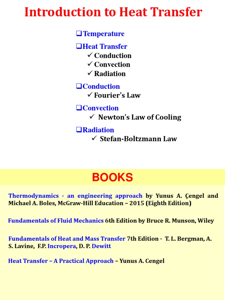 Introduction To Heat Transfer | PDF | Heat Transfer | Thermal Conduction