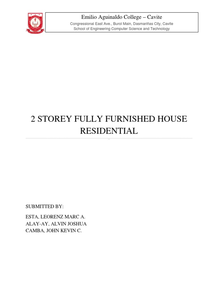 Two-Story Residential House Project Proposal | PDF | Home | Buildings ...