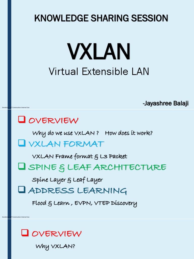 Vxlan KSS 22-02-2019 | PDF | Computer Network | Telecommunications Standards
