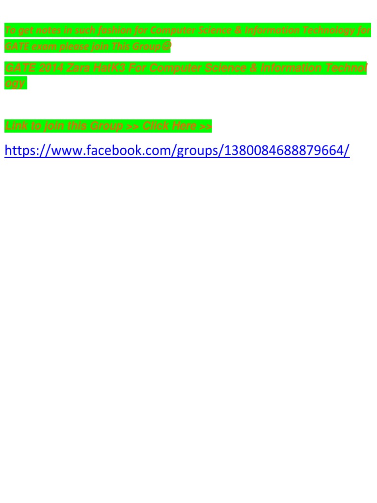 Computer Science GATE Notes | PDF