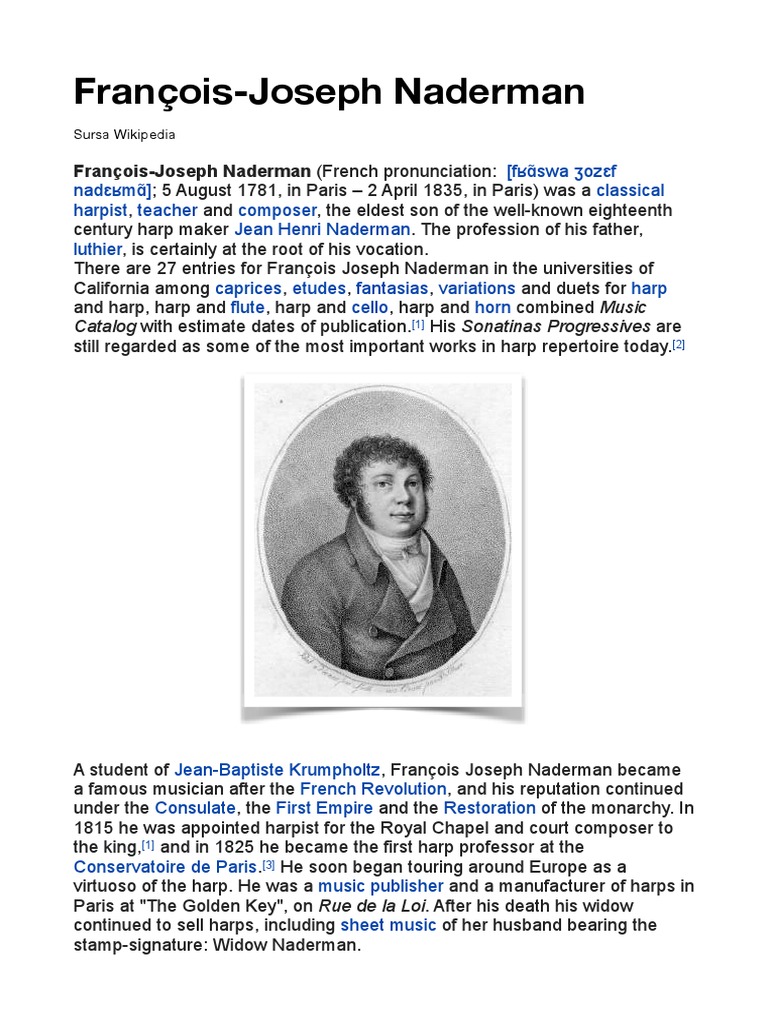 Biography François-Joseph Naderman | PDF