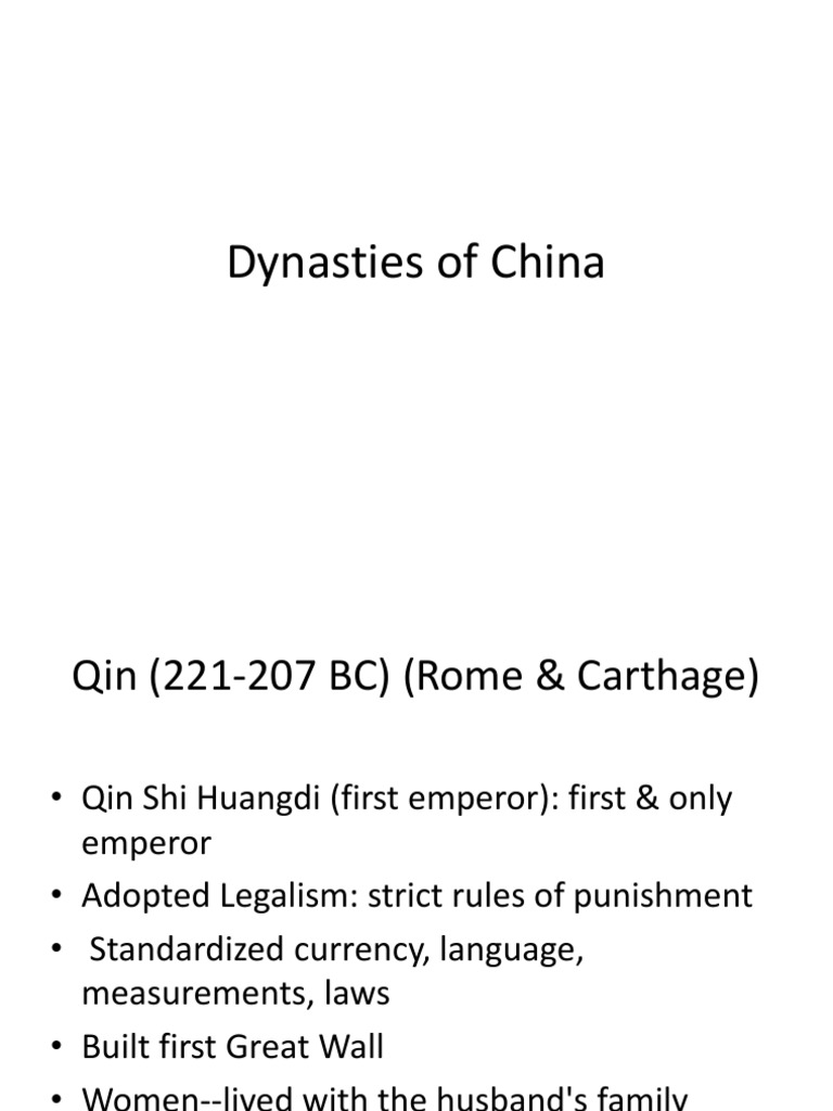 Dynasties of China | PDF