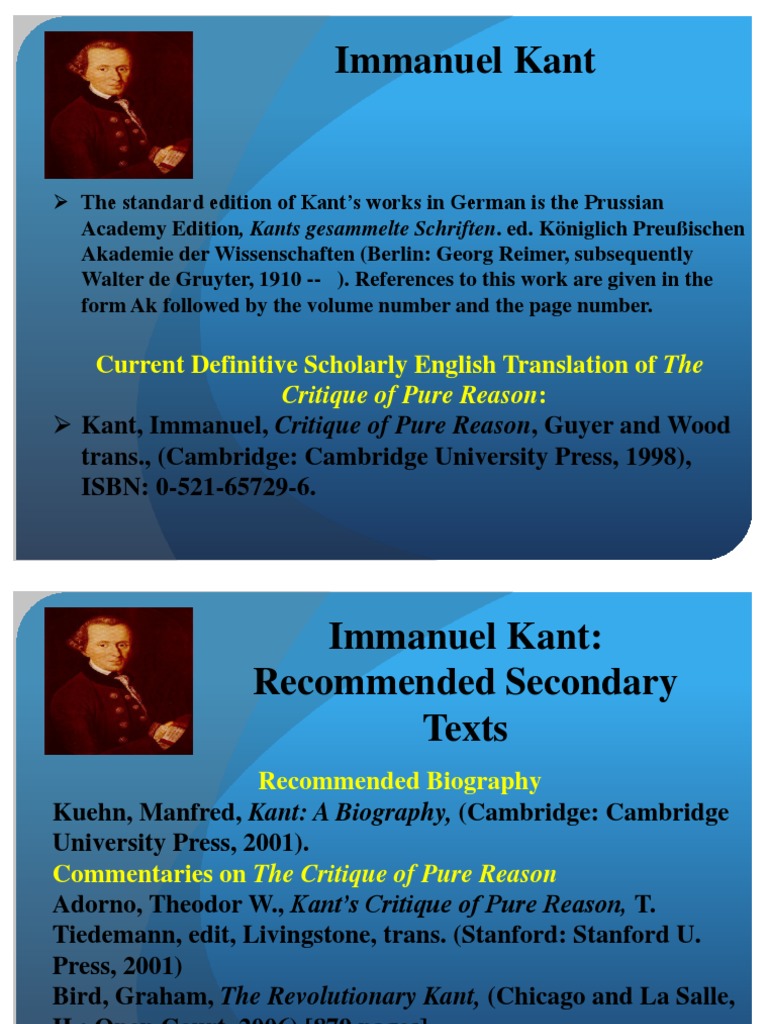 Immanuel Kant: An Overview of His Early Life, Education and ...