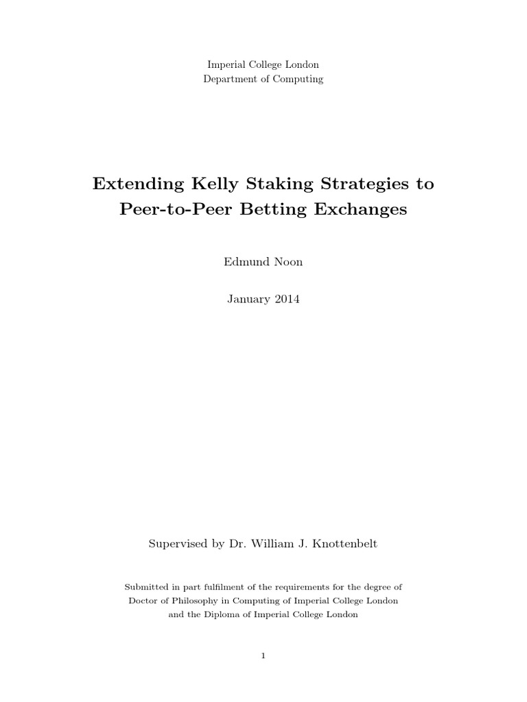 Kelly PDF | PDF | Odds | Gambling