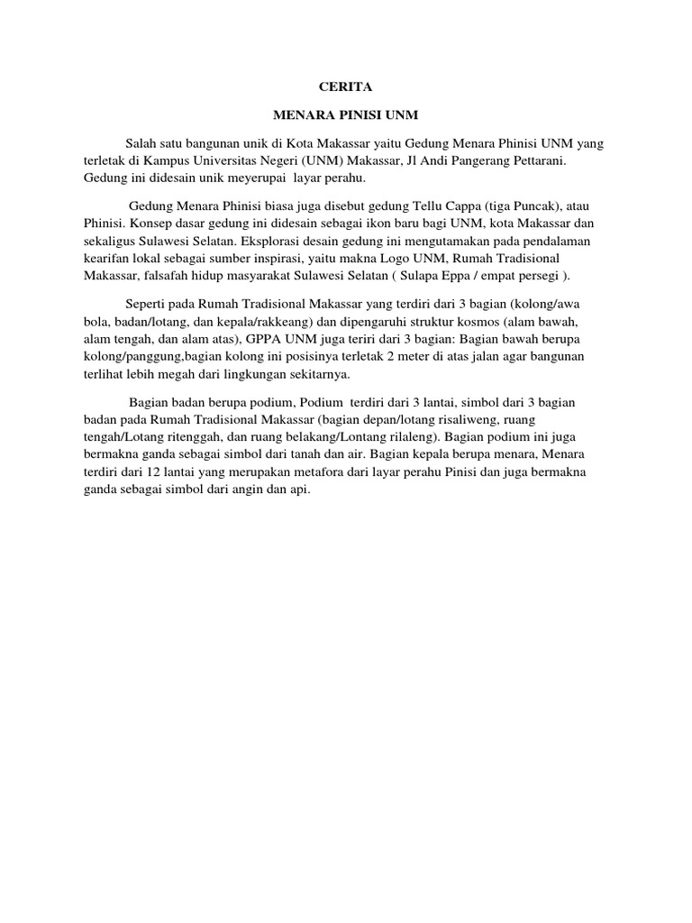 Judul Menara Pinisi Unm | PDF