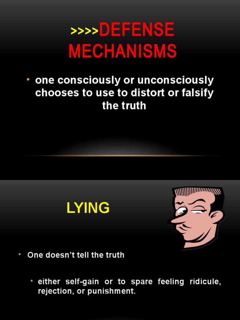 Defense Mechanisms: One Consciously or Unconsciously Chooses To Use To ...