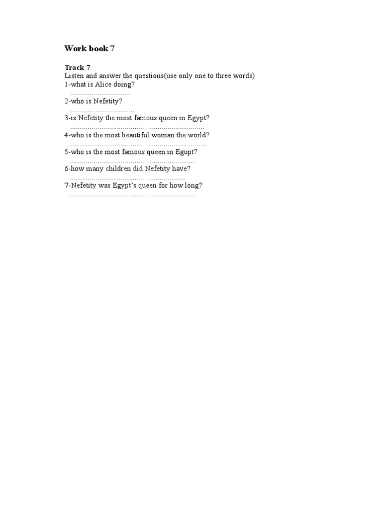 Work Book 6 Pdf