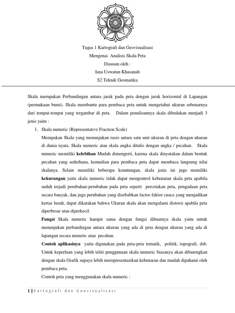Jenis-Jenis Skala Peta dan Fungsinya | PDF | Metode & Bahan Ajar
