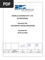 Procedure For Vacuum Box Testing | PDF | Vacuum | Pressure Measurement