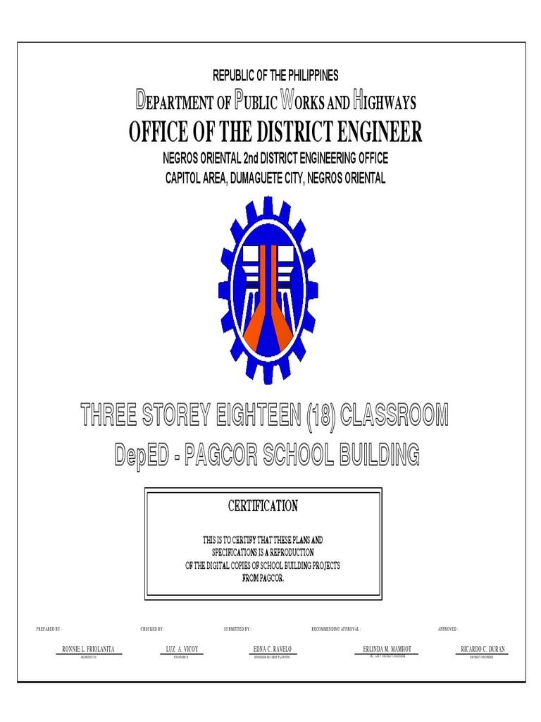 D P W H: Three Storey Eighteen (18) Classroom Deped - Pagcor School ...